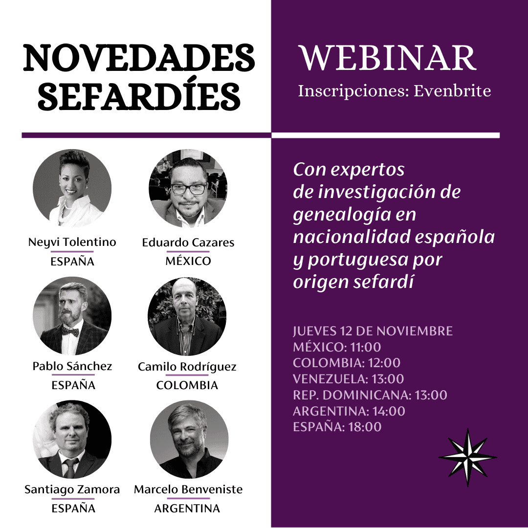 WEBINAR :: NOVEDADES SEFARDÍES: Nacionalidad Española y Portuguesa – 12 ...
