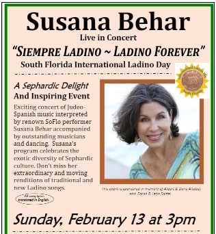 Susana Behar Live in Concert «Siempre Ladino – Ladino for Ever» – South ...
