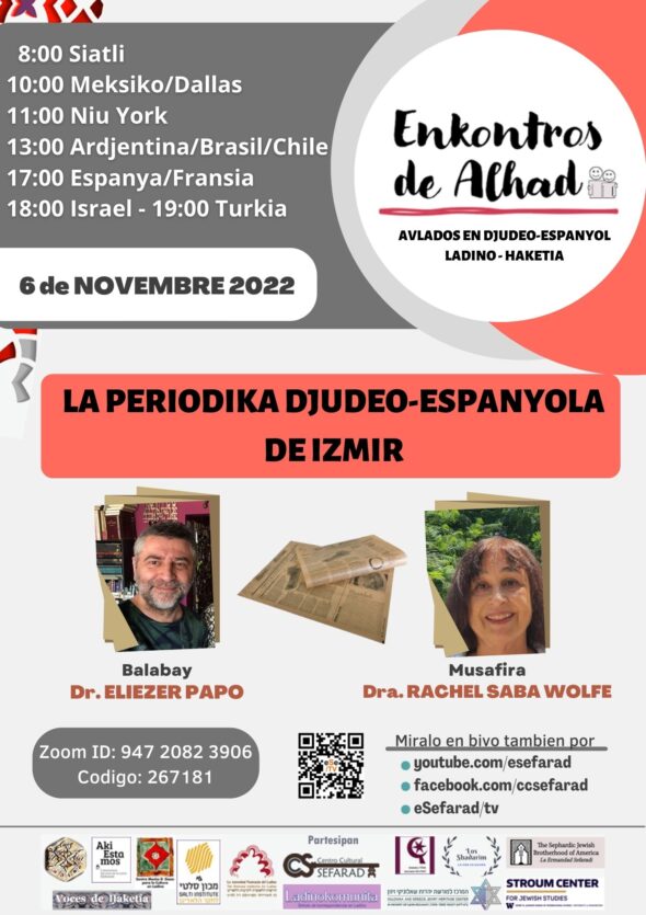 ENKONTROS DE ALHAD – 6 NOVEMBRE 2022 :: LA PERIODIKA DJUDEO-ESPANYOLA ...