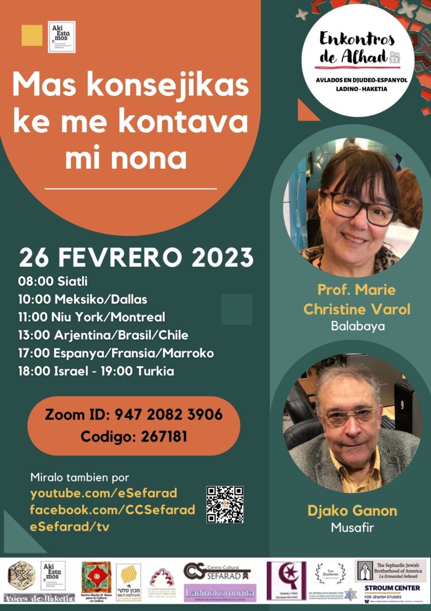 ENKONTROS DE ALHAD – 26 FEVRERO 2023 :: MAS KONSEJIKAS KE ME KONTAVA MI ...