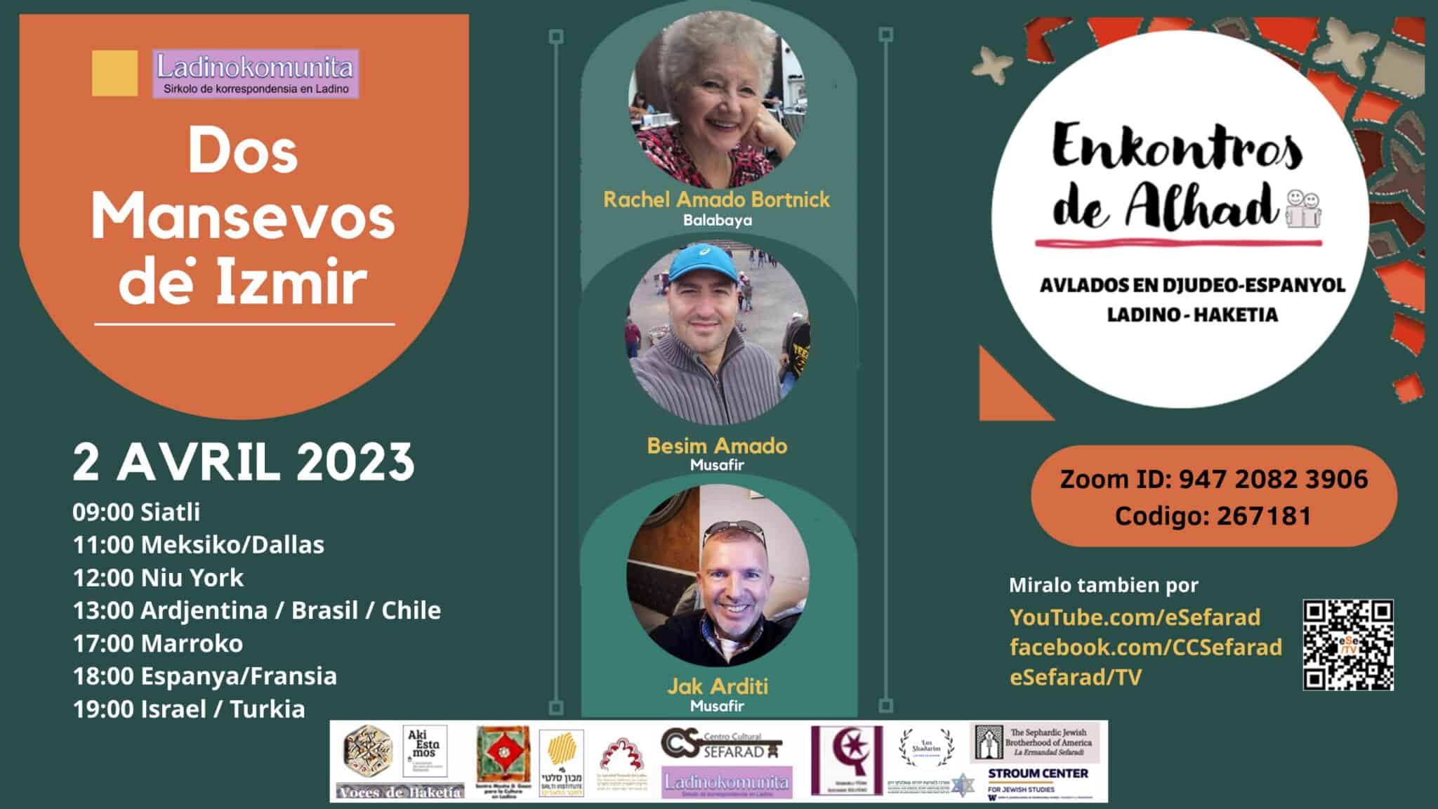 ENKONTROS DE ALHAD – 2 AVRIL 2023 :: DOS MANSEVOS DE IZMIR – Balabaya ...