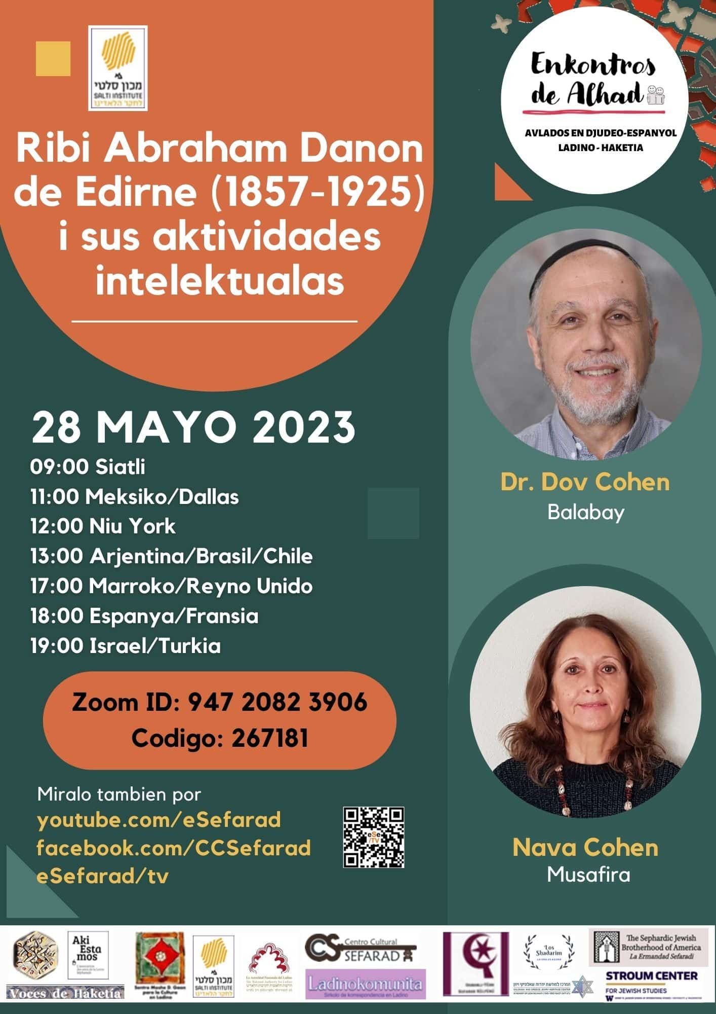 ENKONTROS DE ALHAD – 28 MAYO 2023 :: RIBI ABRAHAM DANON DE EDIRNE (1857 ...