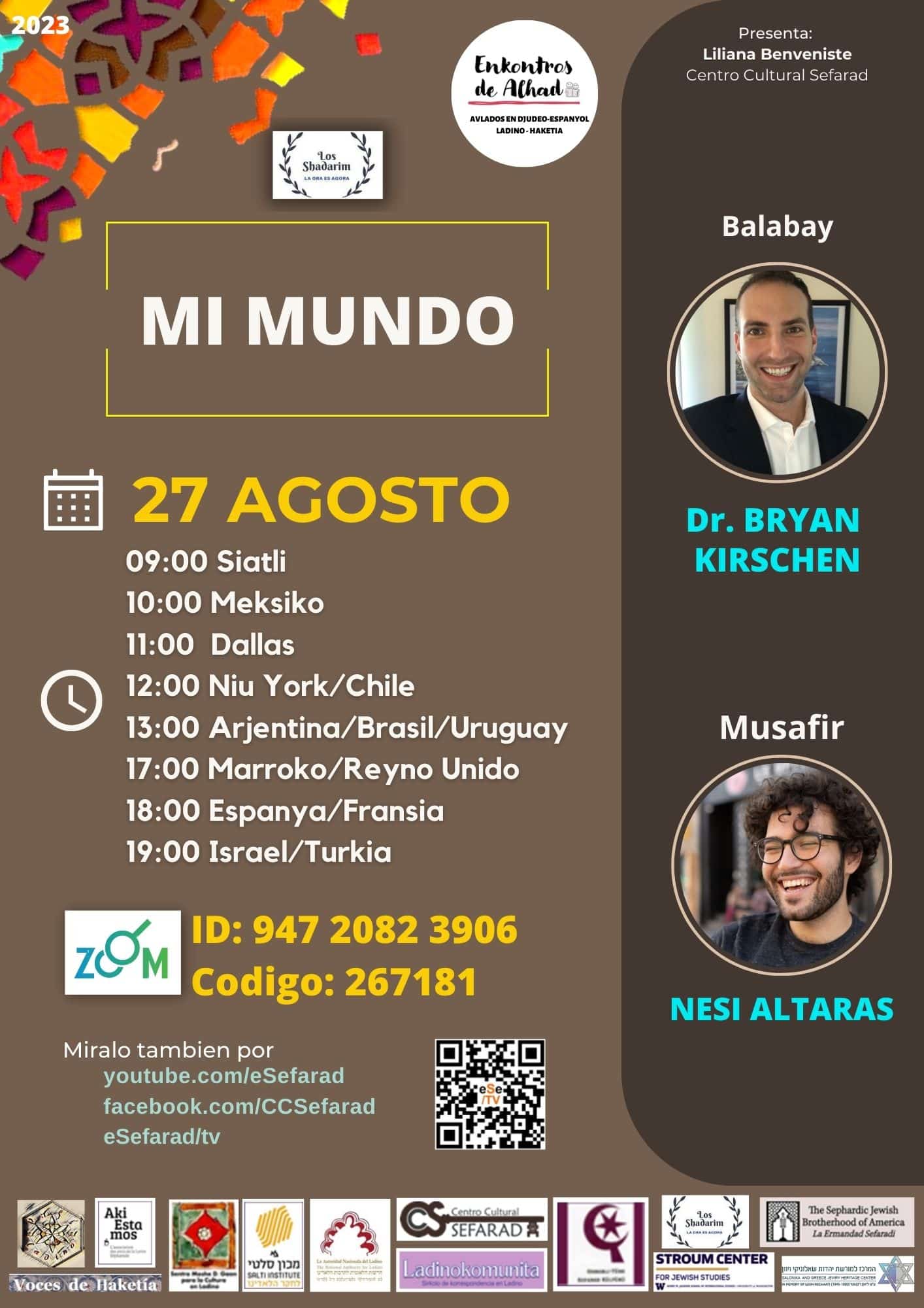 ENKONTROS DE ALHAD – 27 AGOSTO 2023 :: «MI MUNDO» – Balabay BRYAN ...
