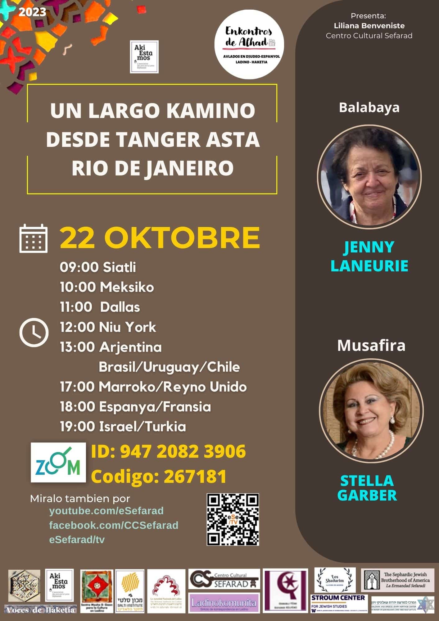 ENKONTROS DE ALHAD – 22 OKTOBRE 2023 :: UN LARGO KAMINO DESDE TANGER ...