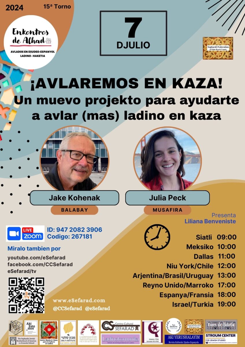 ENKONTROS DE ALHAD – 7 DJULIO 2024 :: ¡AVLAREMOS EN KAZA! Un muevo ...