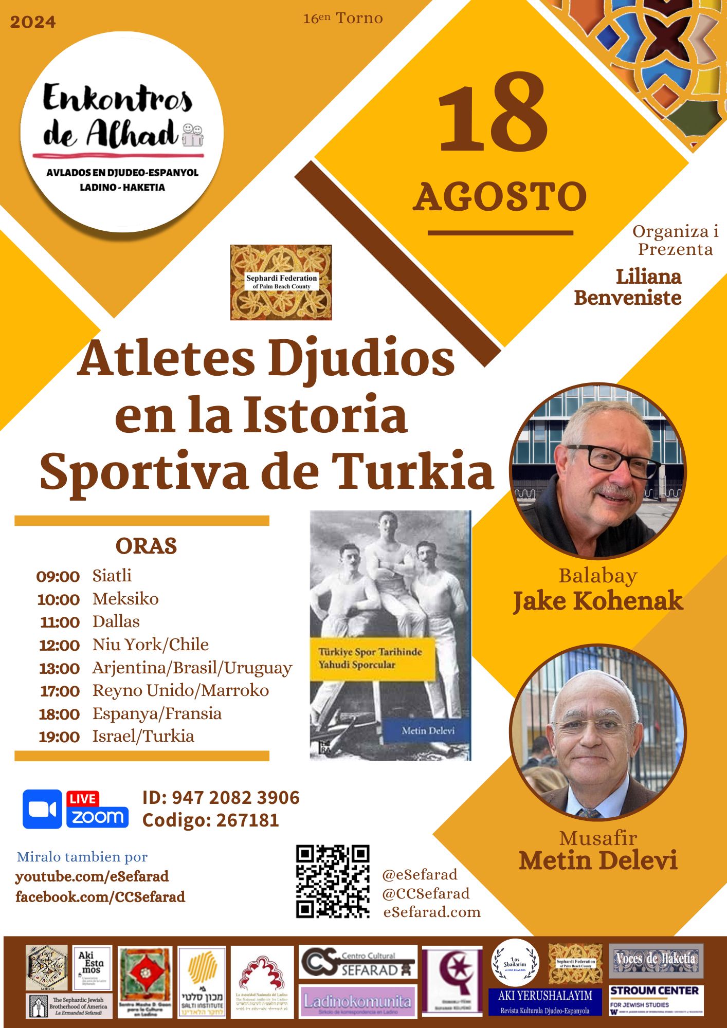 ENKONTROS DE ALHAD – 18 AGOSTO 2024 :: ATLETES DJUDIOS EN LA ISTORIA ...