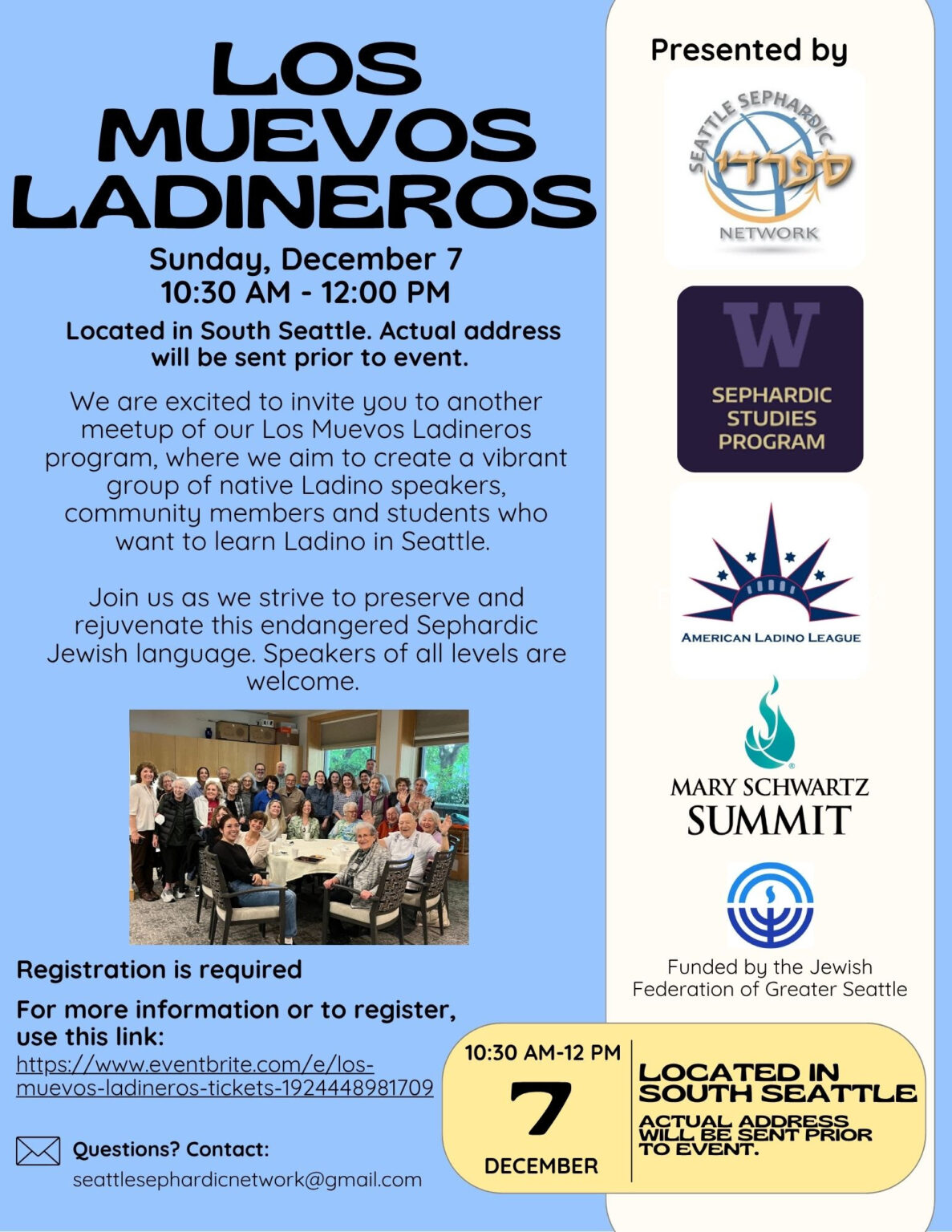 Los Muevos Ladineros Event – Sunday, December 7th – 10:30am – 12 pm ...